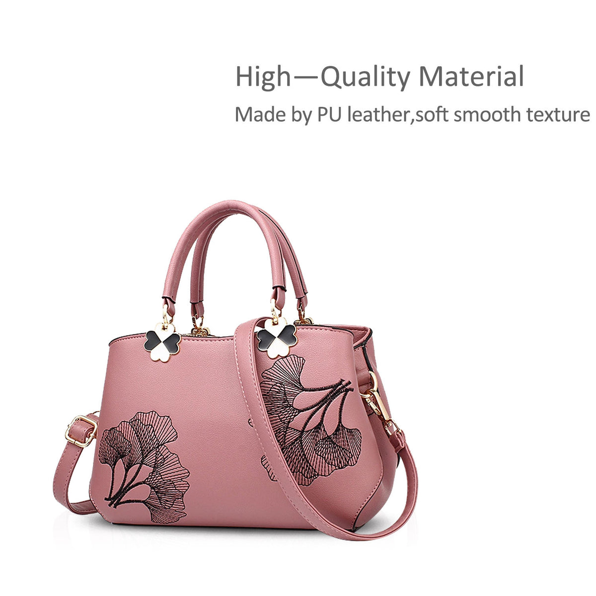 NICOLE&DORIS Women Flowers Top Handle Handbags Shoulder Bag Crossbody